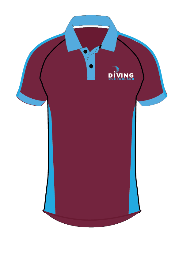 Diving Queensland Team Polo Top – FEARLOUS